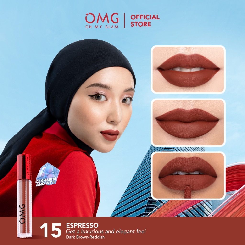 Jual OMG OH MY GLAM Matte Kiss Lip Cream 3.5g | Socialite Edition ...