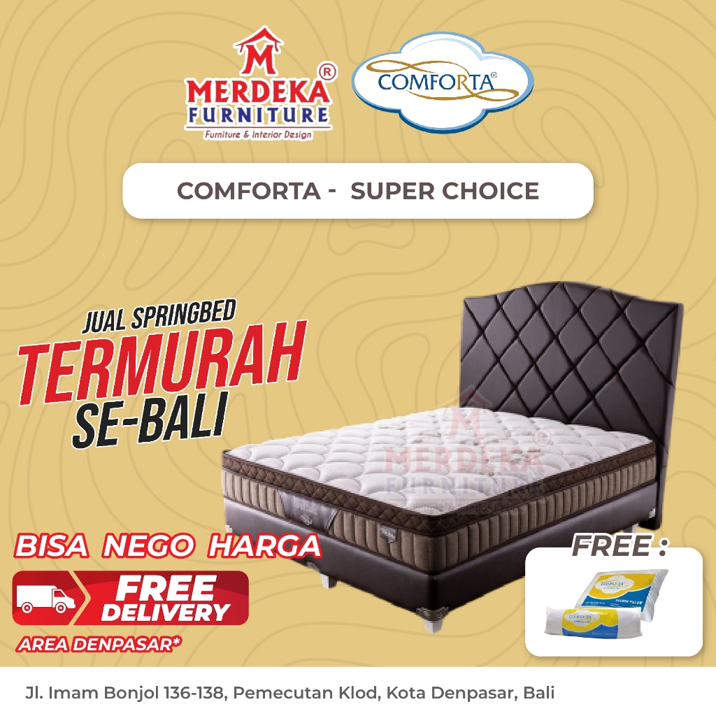 Jual Kasur Comforta Super Choice | Spring Bed 160x200|Free Bantal ...