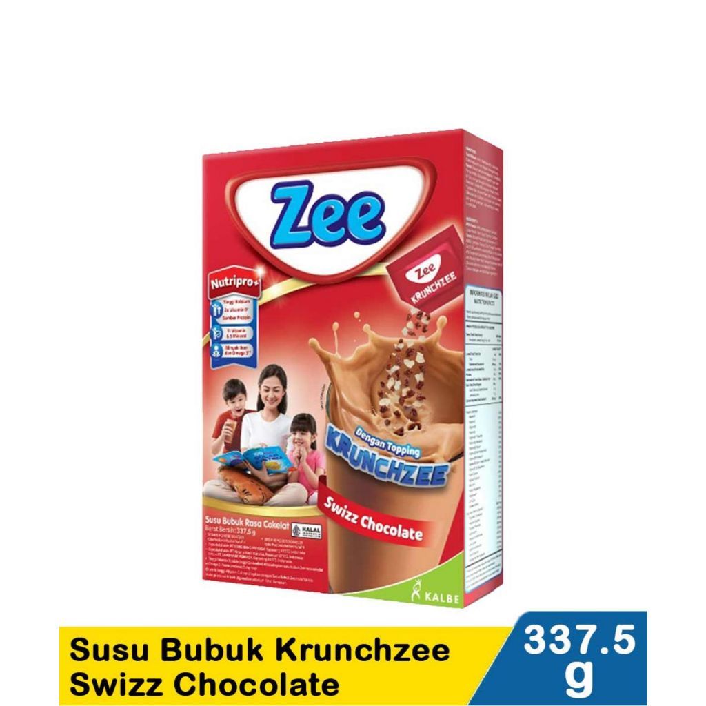 Jual ZEE Susu Pertumbuhan 337 gr Krunchzee Swizz Chocolate Swiss Coklat ...