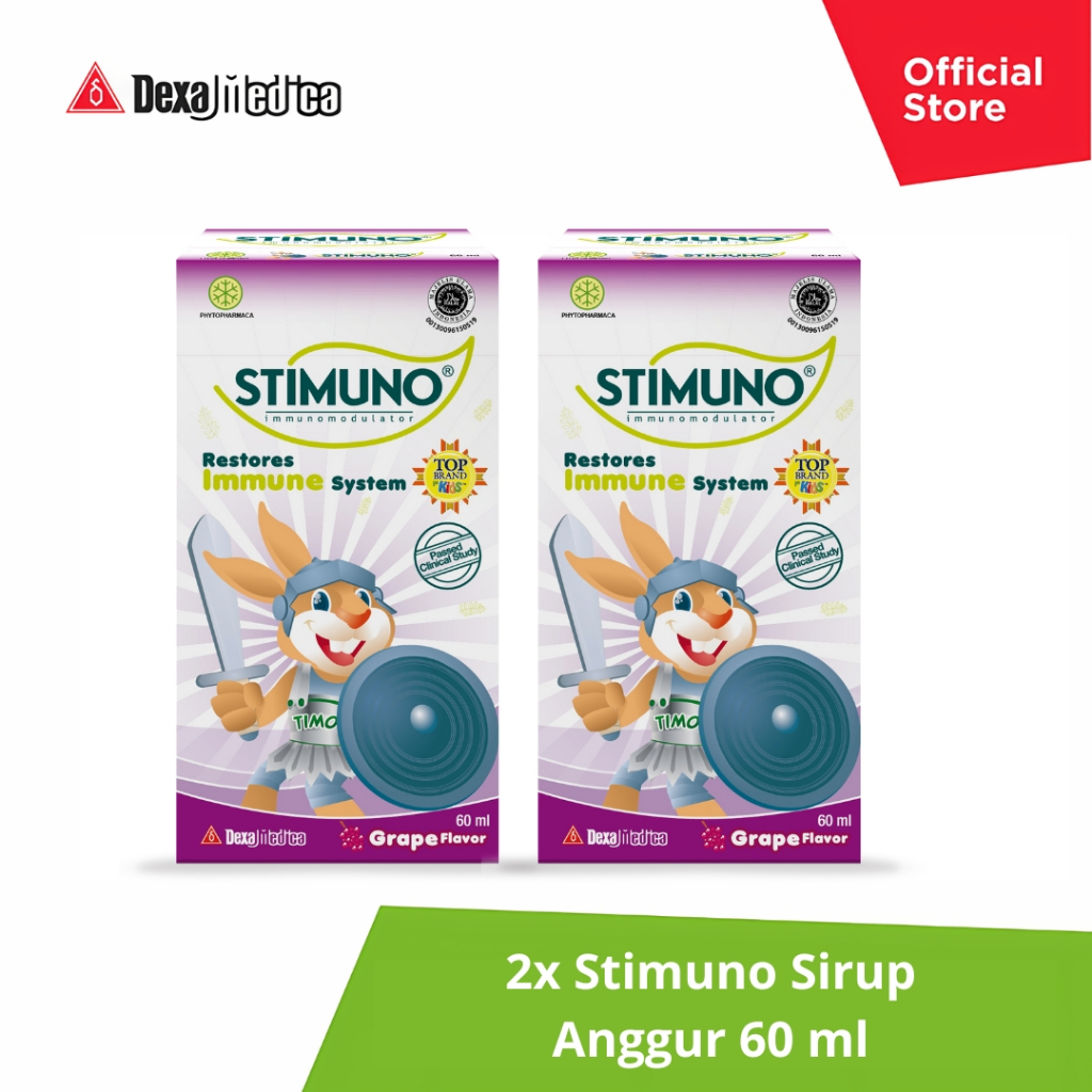 Jual Stimuno Sirup Vitamin Anak Rasa Anggur 60 ml - Twin Pack | Shopee ...