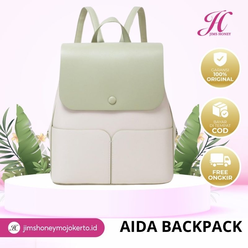 Jual JIMS HONEY AIDA BACKPACK TAS RANSEL PUNGGUNG ELEGAN MINIMALIS ...