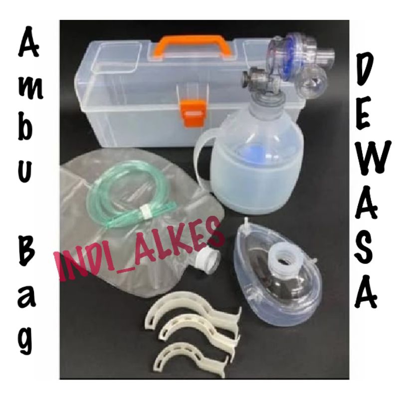 Jual Ambu Bag Dewasa / Resucitator Set Manual Dewasa / Silicon Manual ...