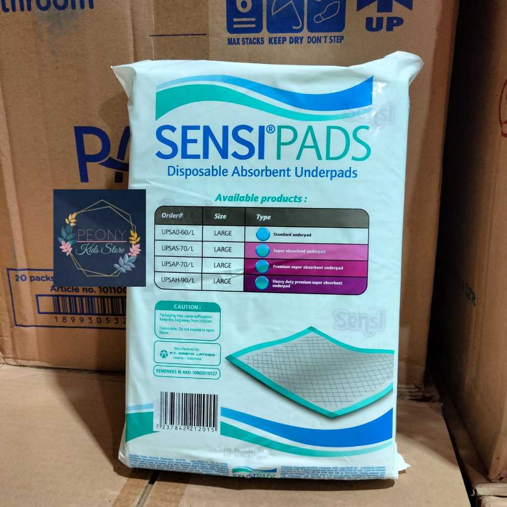 Jual SENSI PADS 10s large underpads/sensipads 10 lembar/disposable ...