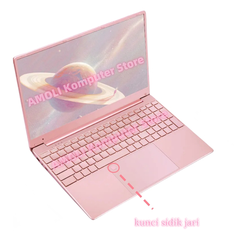 Jual AMOLI「2024 Terbaru」 Pink Laptop Intel Celeron N5095 RAM 16GB ...