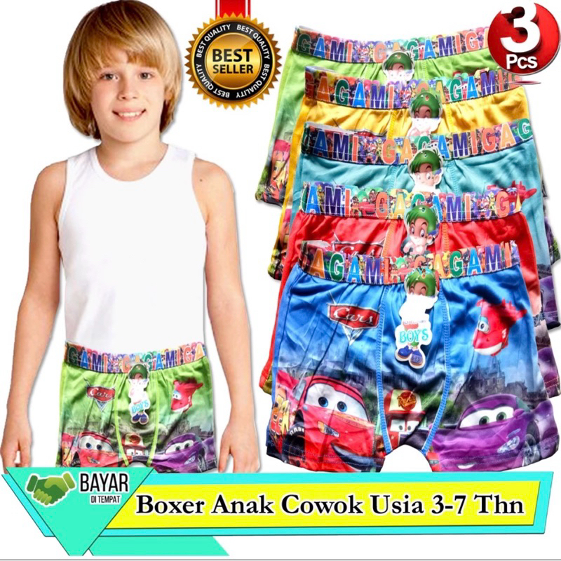 Jual Adinda ~ CD BOXER ANAK LAKI LAKI | BOXER GAGAMI ANAK | BOXER LAKI ...