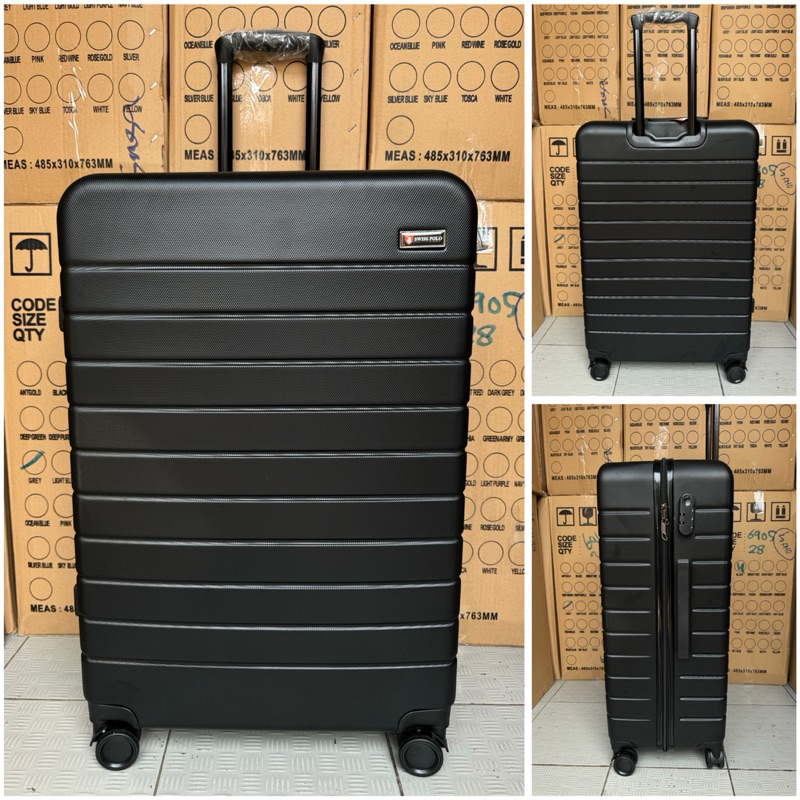 Jual KOPER FIBER 28 INCH JUMBO SWISS POLO - BLACK EDITION - KOPER BESAR ...