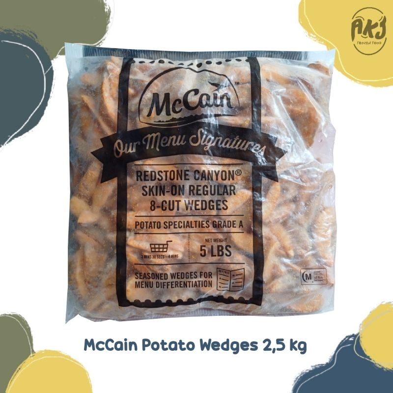 Jual McCain Potato Wedges / Kentang Wedges 2,5kg | Shopee Indonesia