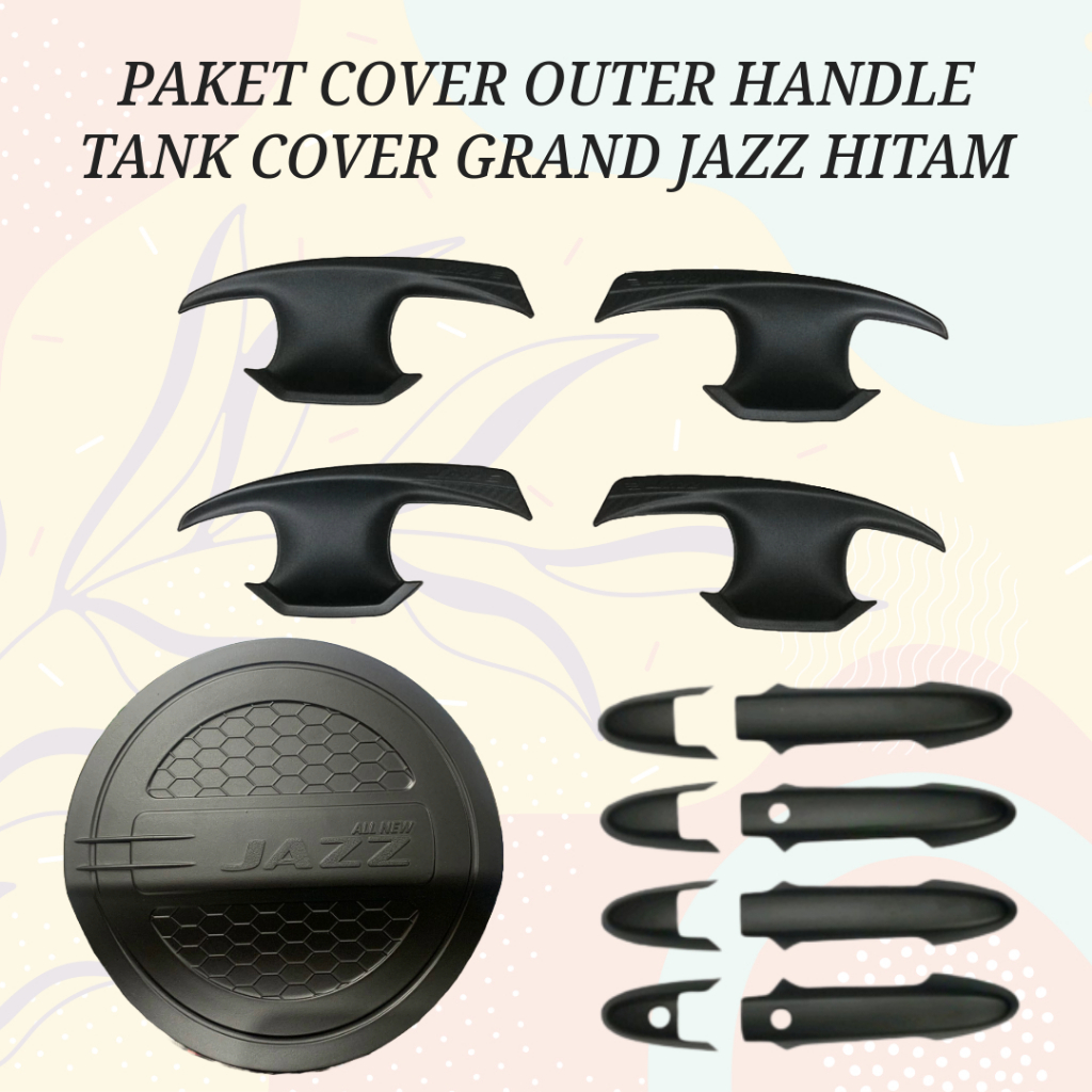 Jual Paket Cover Handle Outer Tank Cover Hitam Grand Jazz Pegangan Pintu Tangki Bensin 2014 2015 ...