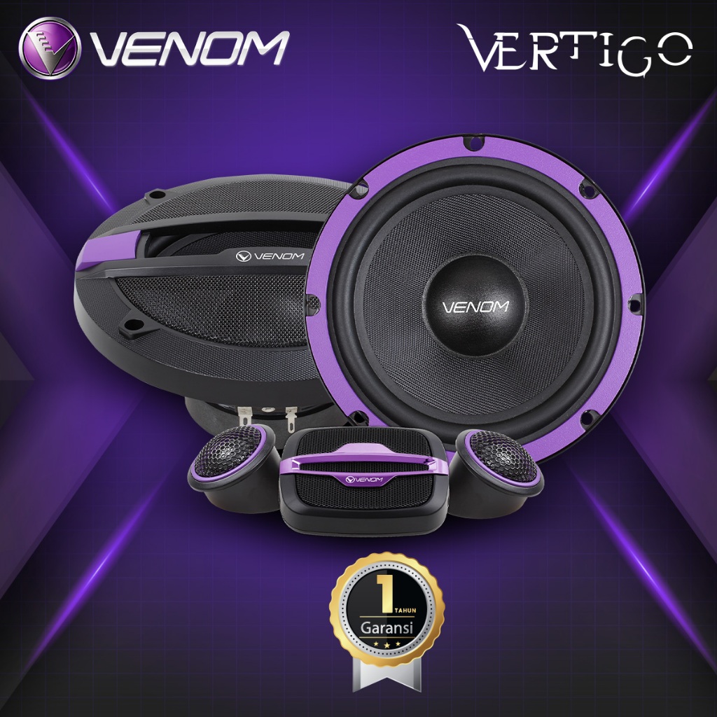 Jual Venom Vertigo Series Paket Speaker Mobil Depan Belakang | Shopee ...