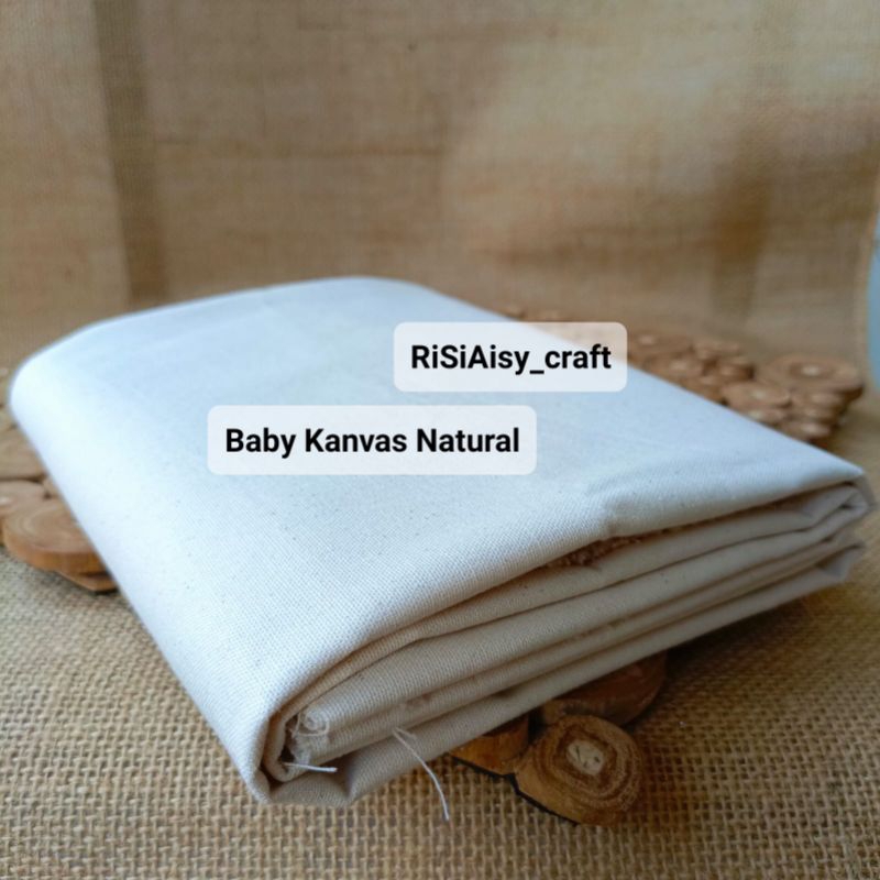 Jual Kain Kanvas Polos Natural Premium Bahan Craft Tas Sepatu I Canvas ...
