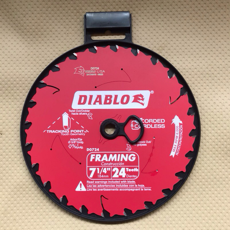 Jual Diablo circular saw blade D0724A 7 1/4 inch 24T Original mata ...