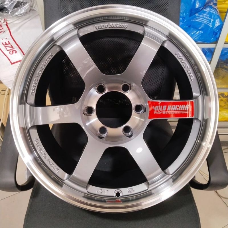 Jual velg racing ring 18 te37 progresif lebar 9 et0 untuk fortuner pajero hilllux strada triton ...