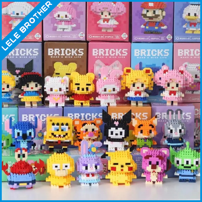 Jual LELE Mainan Anak Perempuan Bricks Nano Block DIY Sanrio karakter ...