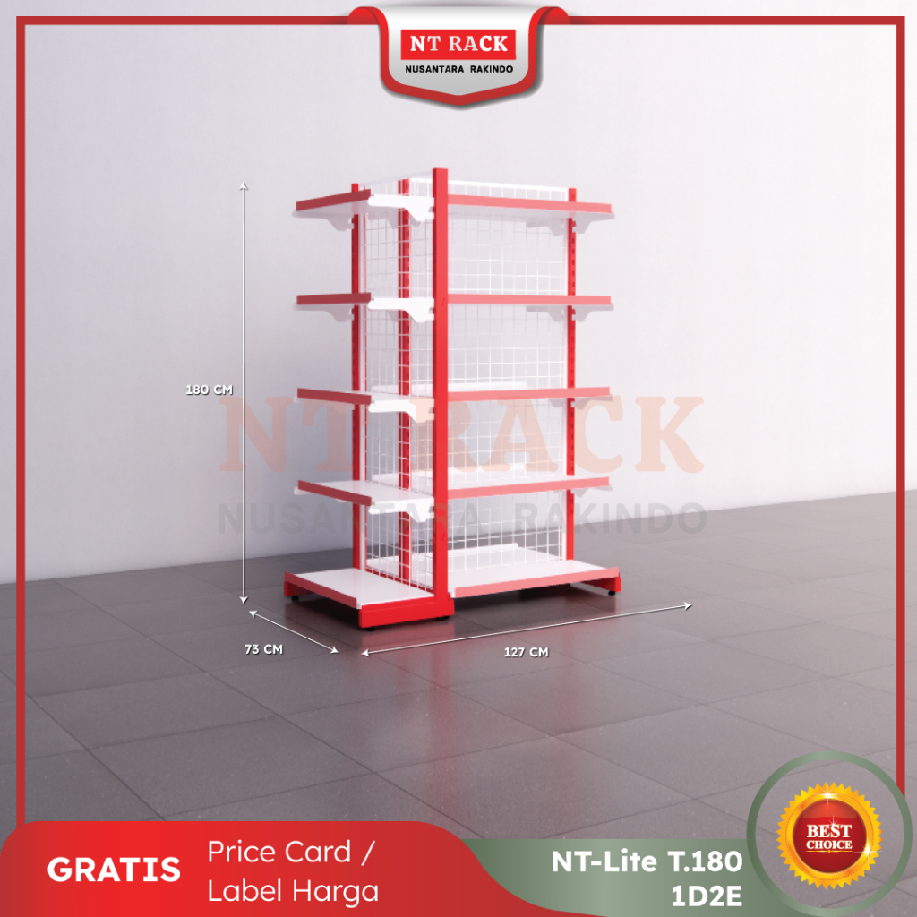 Jual Rak Toko Minimarket Gondola Termurah Double 2 Sisi Tinggi 180 cm ...