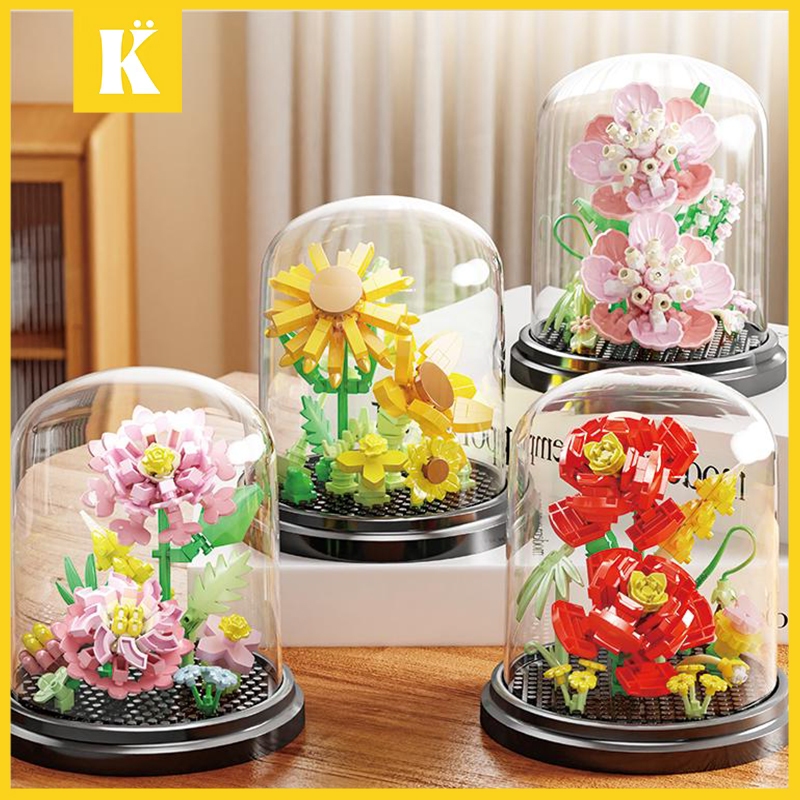 Jual Keeppley Block Tanaman Susun Plant Bricks Bata Mainan DIY Bunga ...