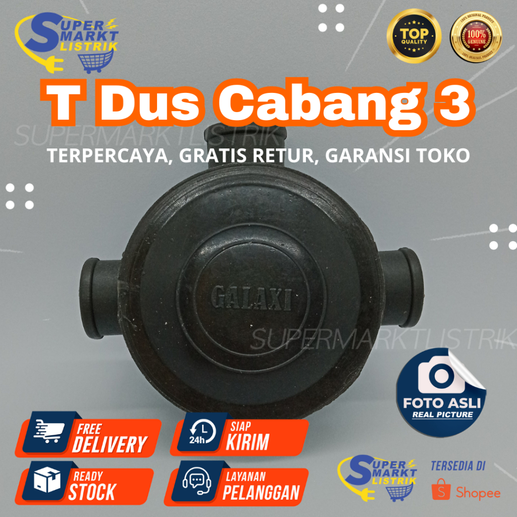 Jual T Dus T Dos 5/8 Cabang 3 Tee dus Teedus Tdus Tdos T-dus T-dos ...