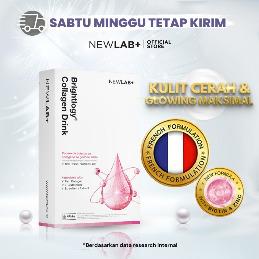 Jual NewLab Premium Collagen Drink Original 100% Isi 15 Sachet ...
