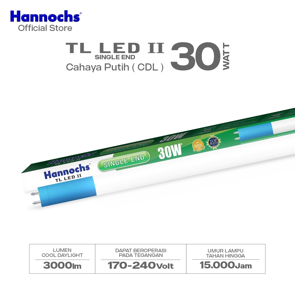 Jual Hannochs Lampu TL LED II Single End 30 Watt Lampu Tube Light ...
