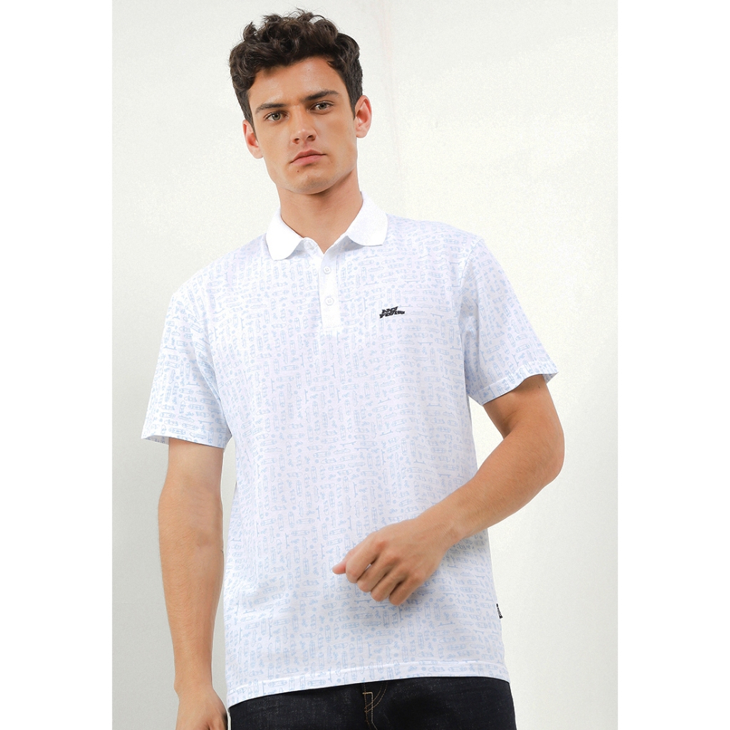Jual No Fear - Board Regular Fit Polo Shirt - White | Shopee Indonesia