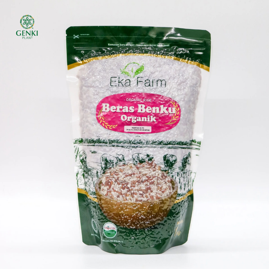 Jual Eka Farm Beras Benku Organik / Beras Diet Merah Putih - 1 kg ...