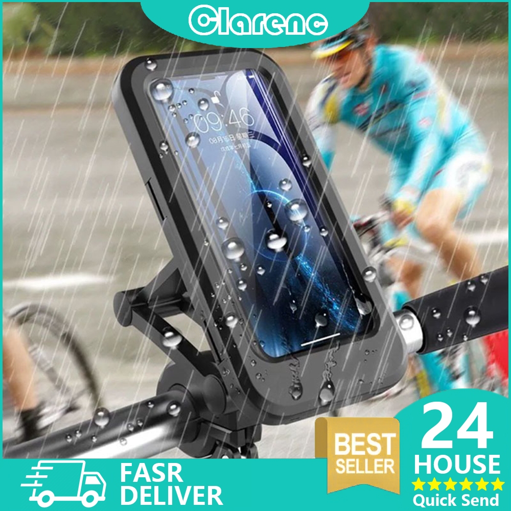 Jual Phone Holder Motor Waterproof Tempat Dudukan Hp Sepeda Anti Air Stand Handphone Stand Hp ...
