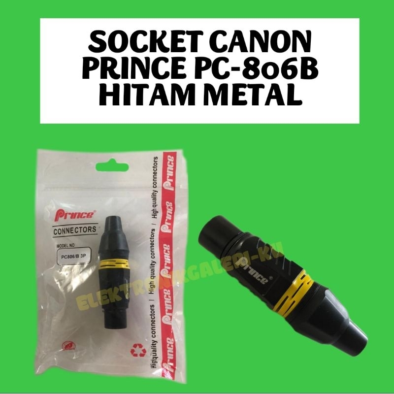 Jual SOCKET CANON PRINCE PC-806B HITAM METAL | Shopee Indonesia