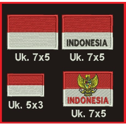 Jual Badge Bendera Merah Putih (bordir) | Shopee Indonesia