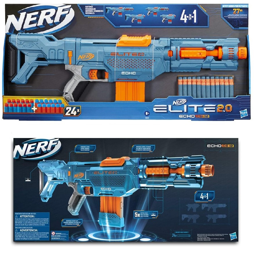 Jual Nerf Elite 2.0 Echo CS 10 Blaster | Shopee Indonesia