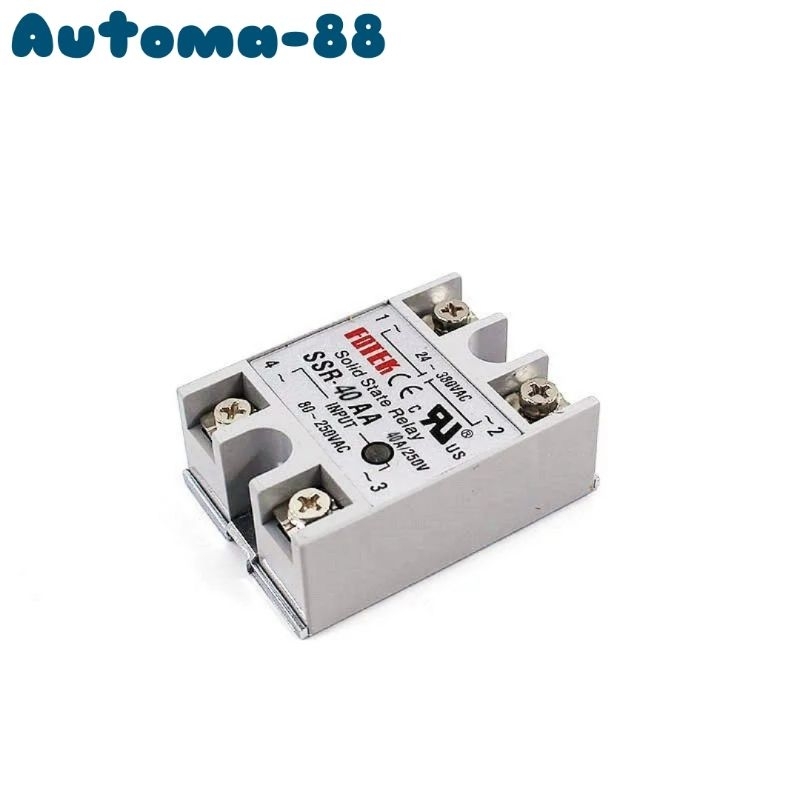 Jual FOTEK SSR 40A SSR-40AA Solid State Relay AC to AC Input 80-240V | Shopee Indonesia