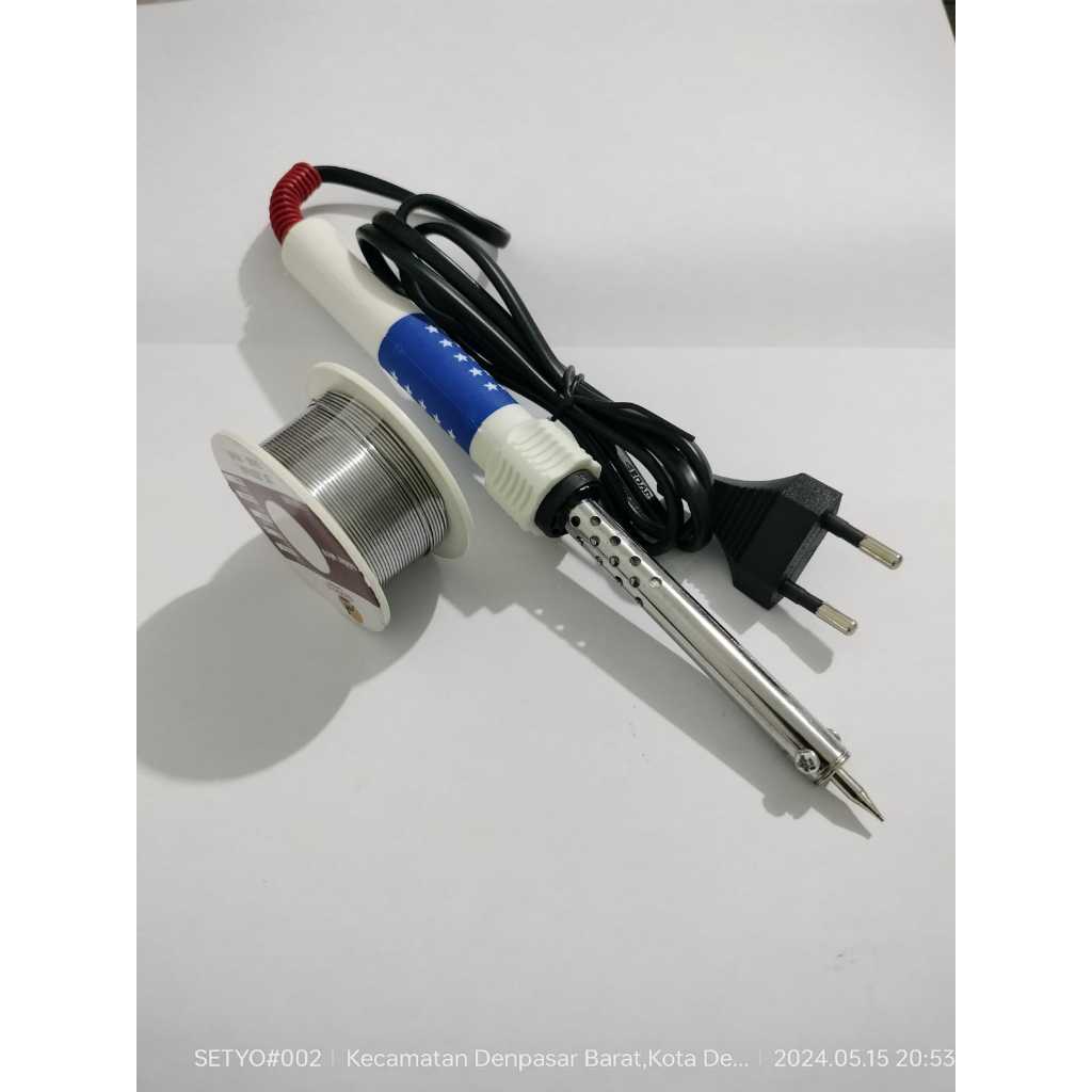 Jual TERMURAH!!! Solder 40 Watt Gagang PVC Soldering Iron Patri Kabel ...