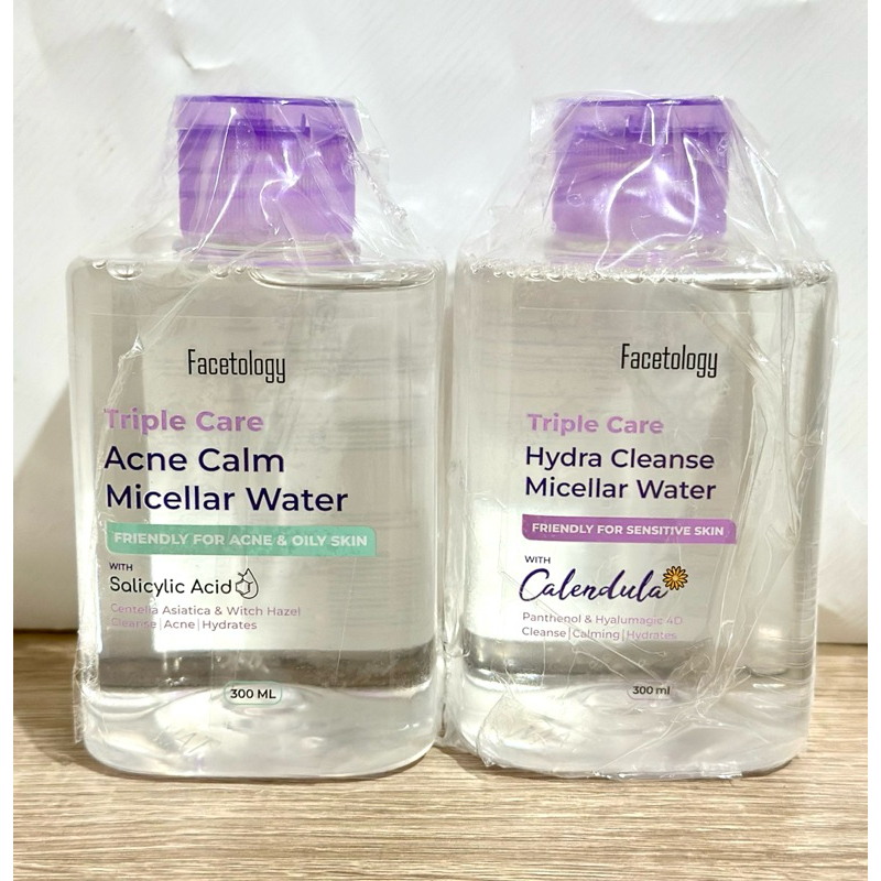 Jual [ORIGINAL] Facetology Triple Care Hydra Cleanse Micellar Water ...