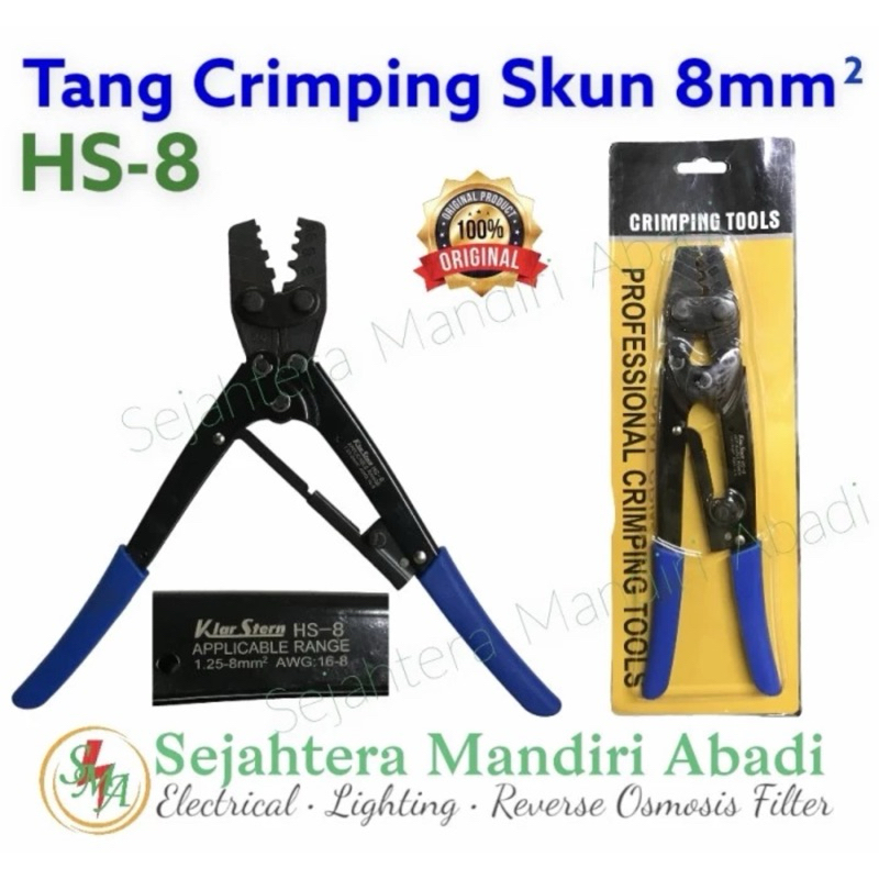 Jual Tang Crimping Skun HS8 Tang Press Skun 1,5 mm2-8mm2 | Shopee Indonesia
