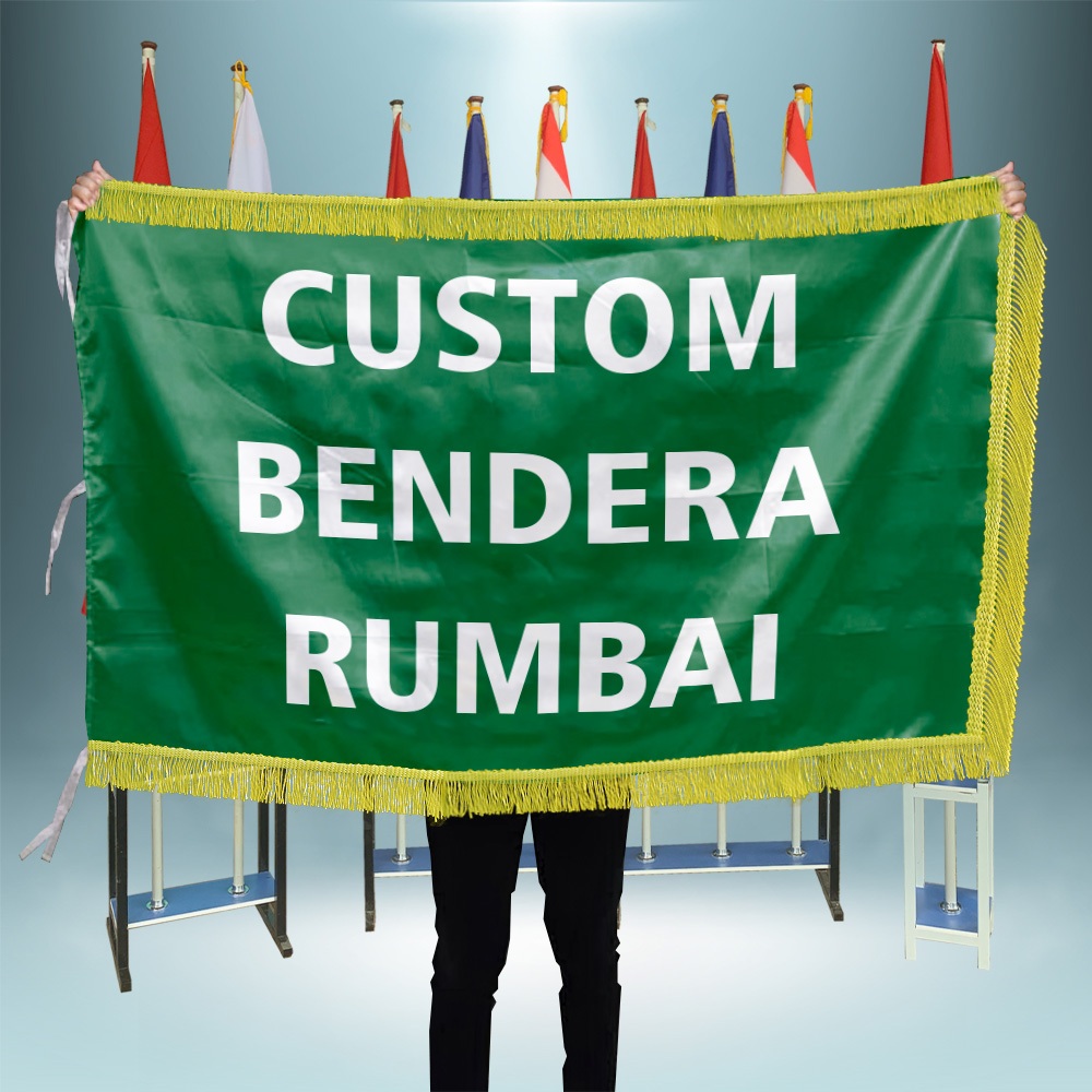 Jual Cetak Bendera Rumbai Renda Custom - 2 Sisi Bolak balik, Karang ...