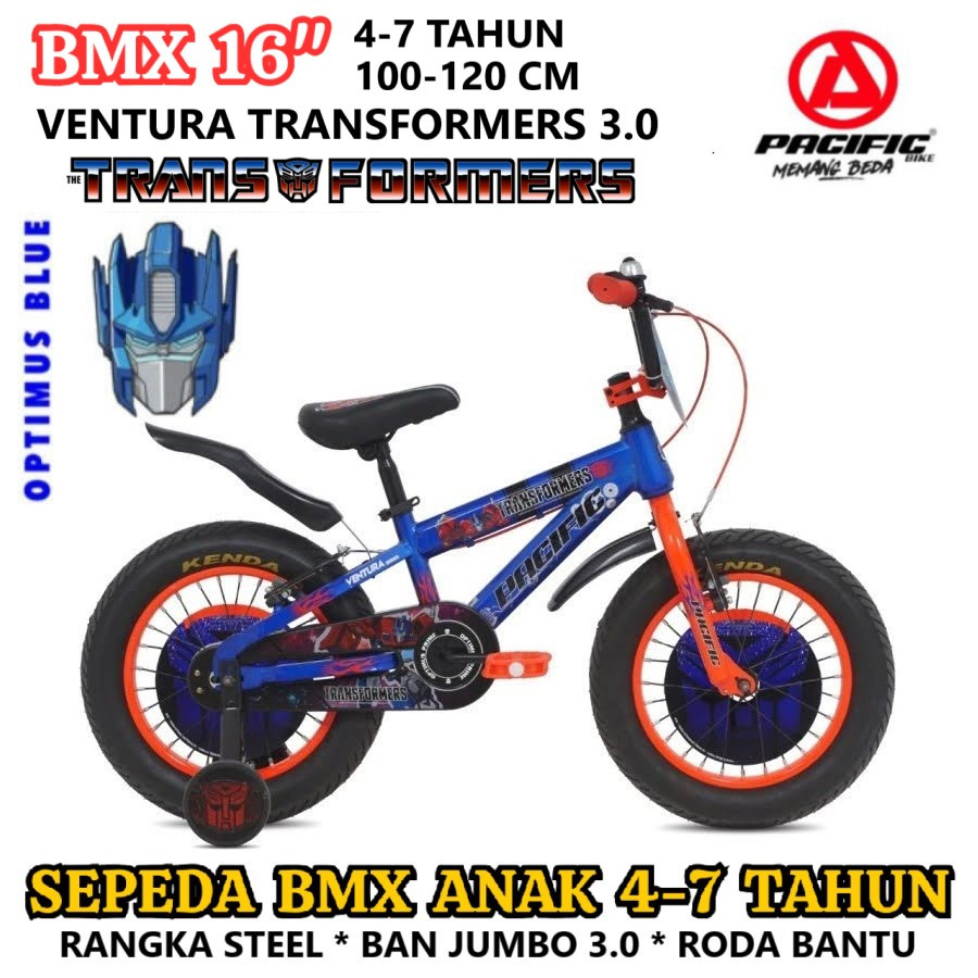 Jual Sepeda Anak Transformers BumbleBee Official Licensed Fatbike BMX 4 ...