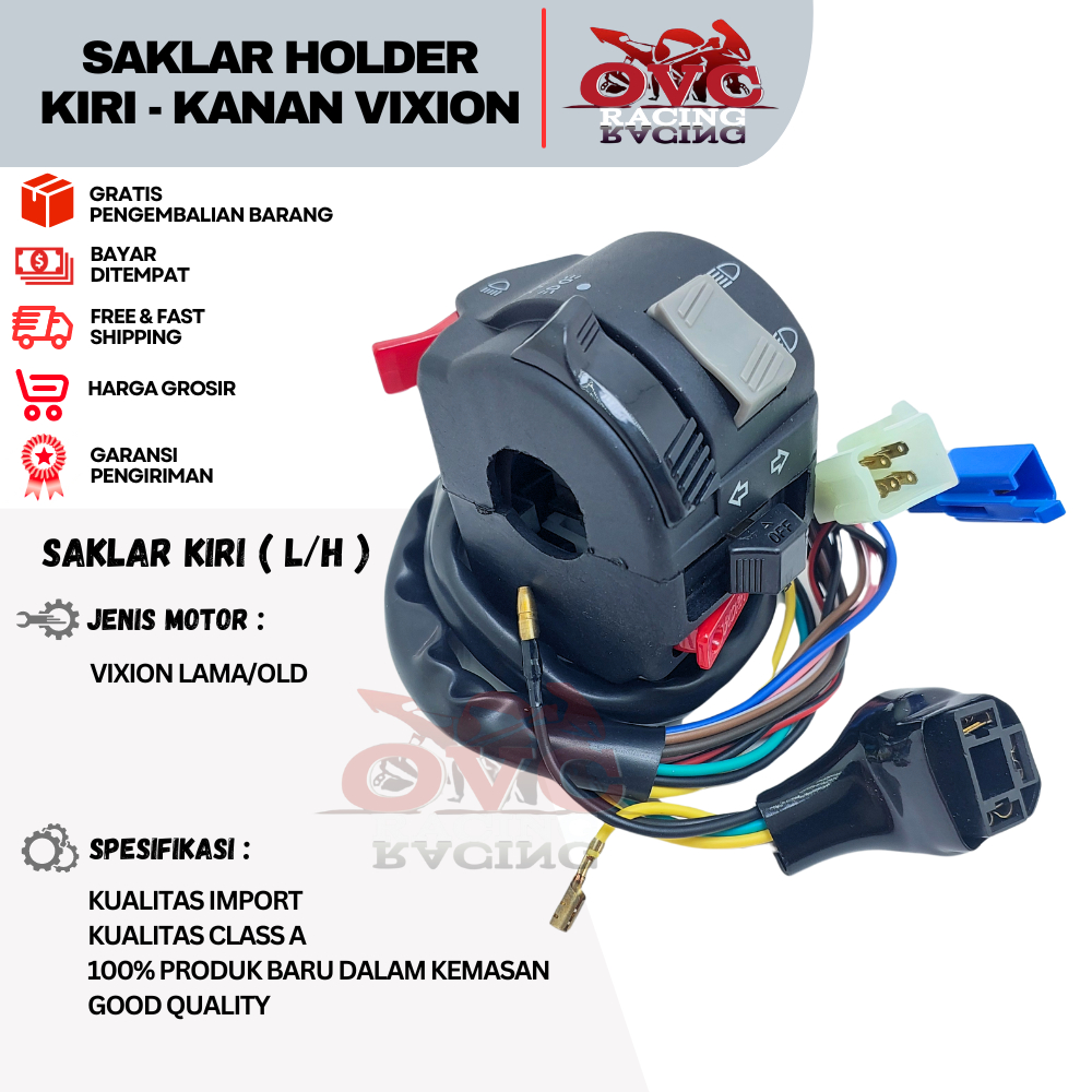 Jual Saklar Holder VIXION LAMA / OLD KIRI KANAN - SET SAKLAR HOLDER ...