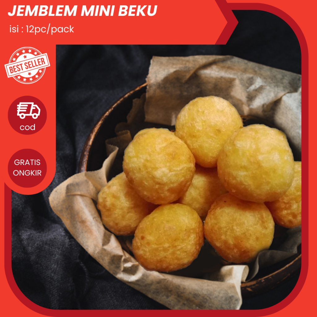 Jual Jemblem Singkong Manis Isi 12pc per pak, Cemilan Jadul, BEKU ...