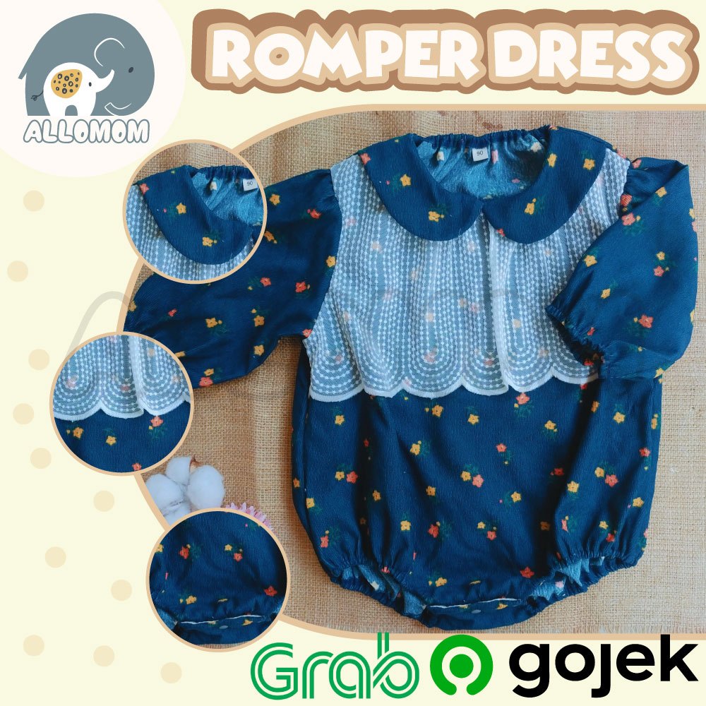 Jual Dress Baby Girl Anak Cewek Lengan Panjang Baju Bayi Jumper Onesies ...