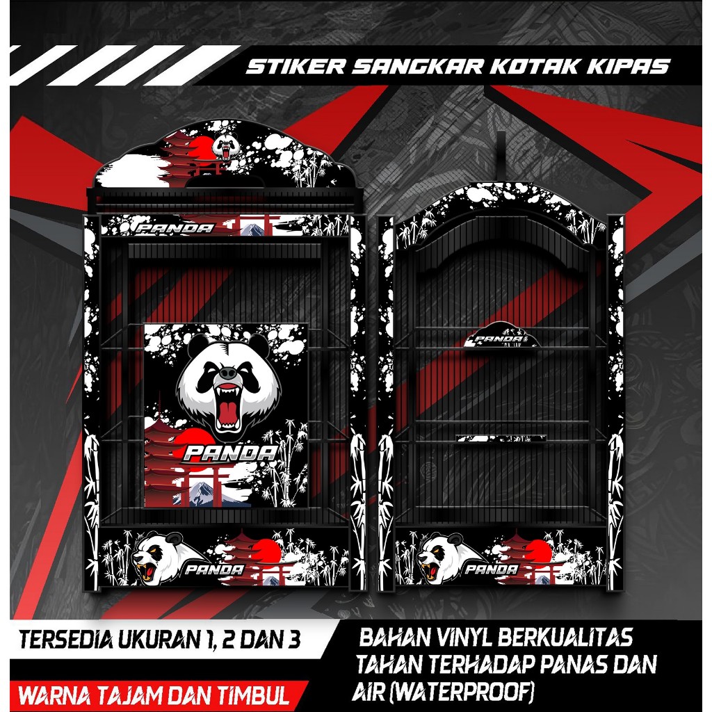 Jual Stiker Decal Sangkar Burung Kotak Kipas, Kacer, Kenari, Cucak Ijo ...