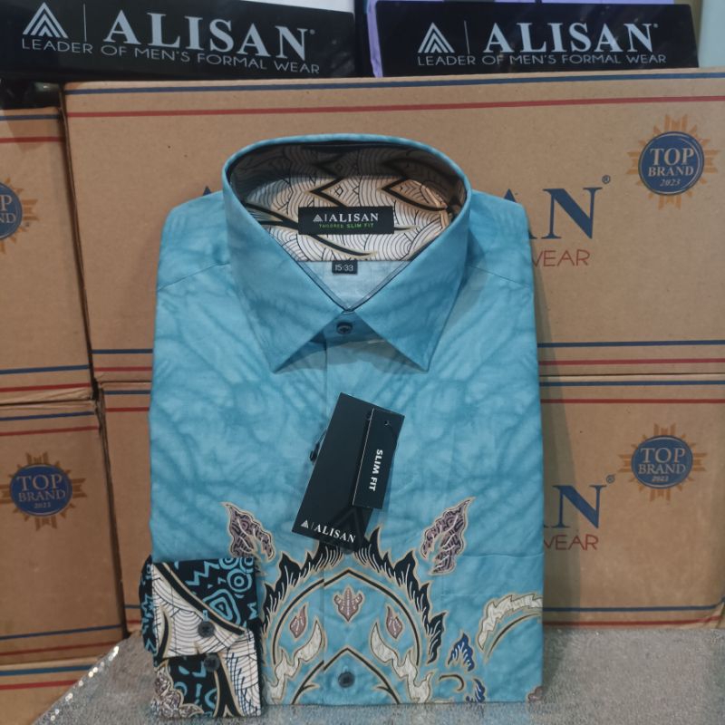 Jual Kemeja BATIK ALISAN Slim fit Lengan Panjang (100% ORIGINAL) FULL ...