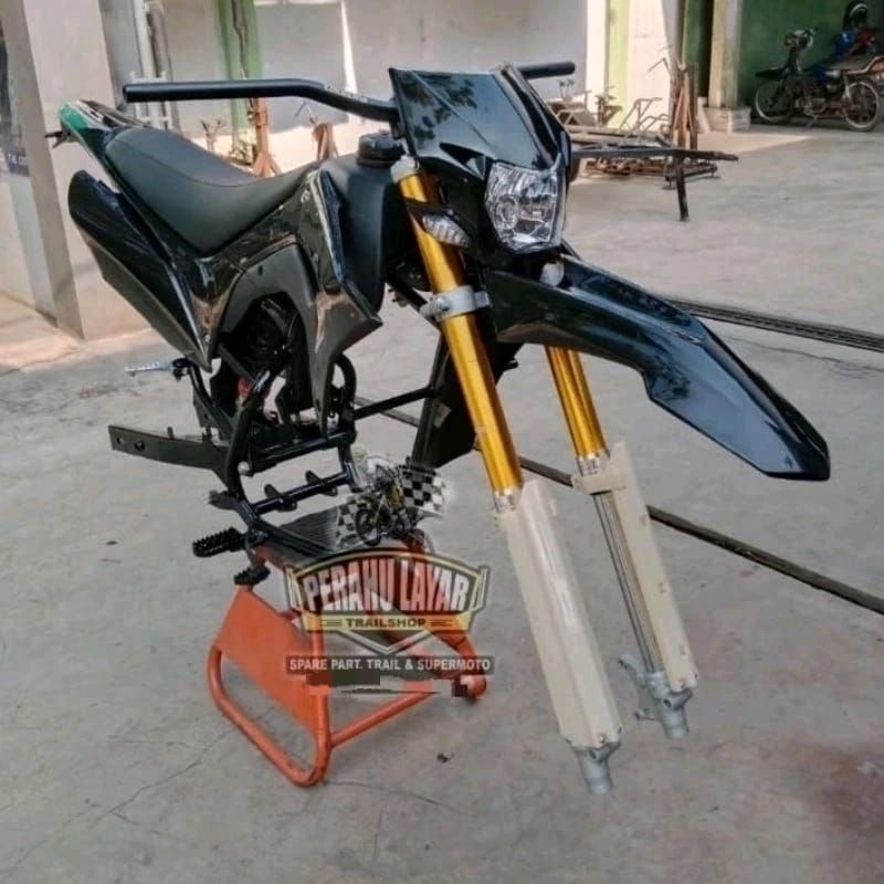 Jual frame rangka body bodyset replika crf 150L paket hemat tanpa roda PNP MESIN : TIGER, MP ...