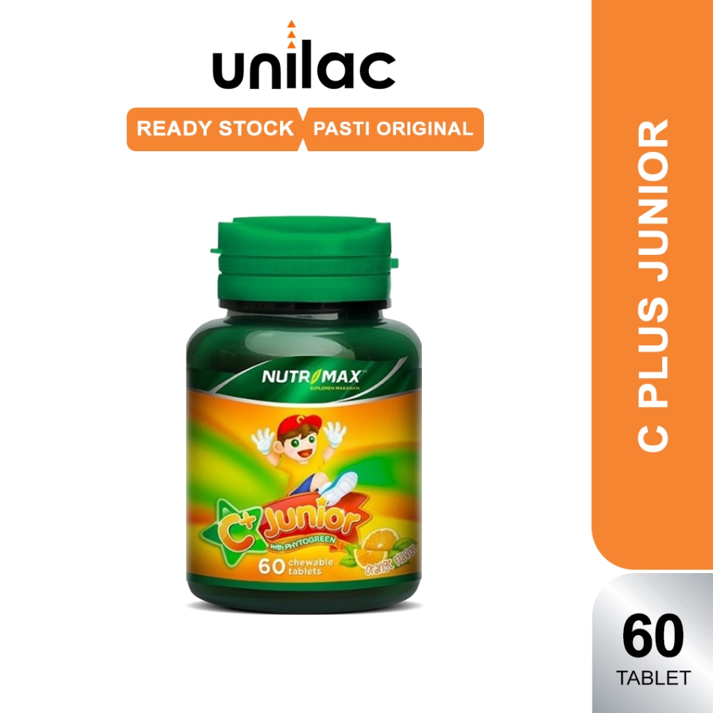 Jual (30 Tablet & 60 Tablet ) Nutrimax C + Junior Orange Flavor ...