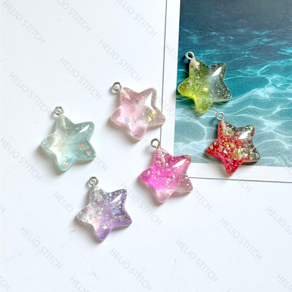 Jual 1 pcs Charm Liontin Resin - BINTANG STAR | Shopee Indonesia
