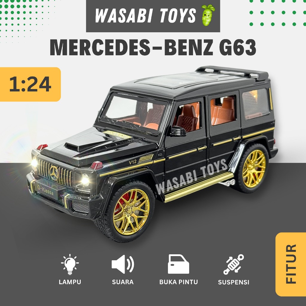 Jual Diecast 1:24 Mercedes Benz G63 Mercy G Class G63 (Fitur Lampu ...