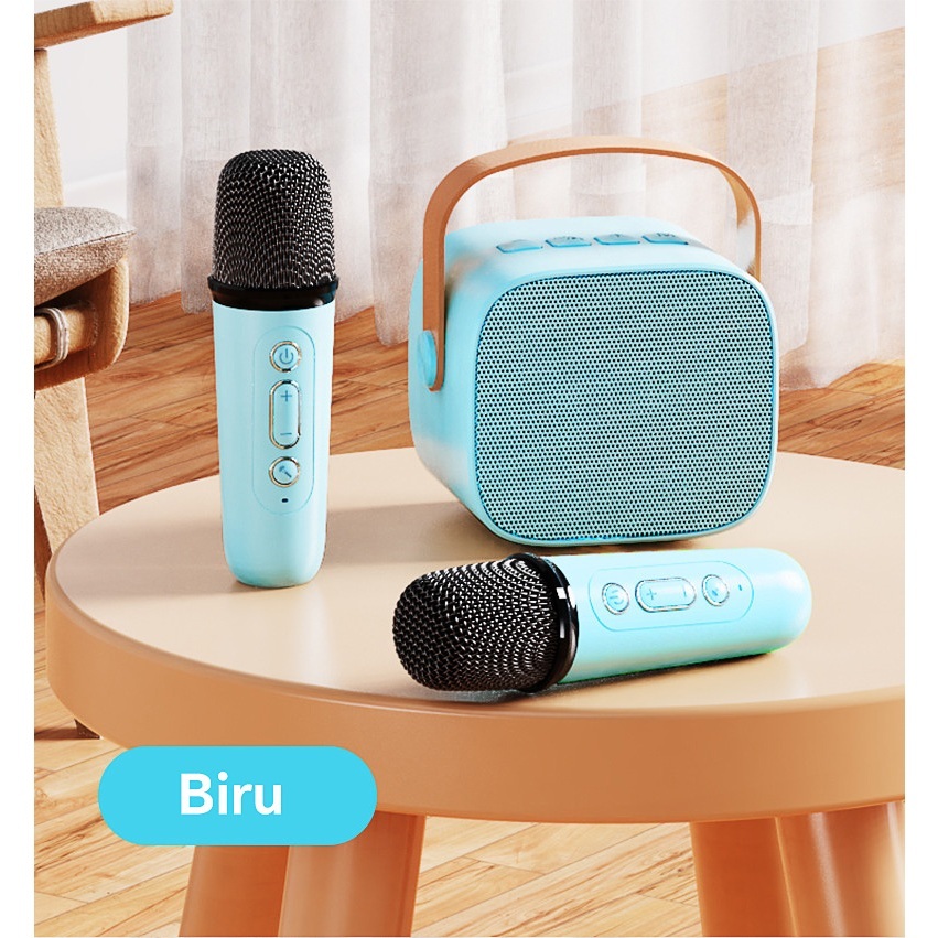 Jual SPYONG Mini Speaker Karaoke Bluetooth Microphone Speaker Mic ...