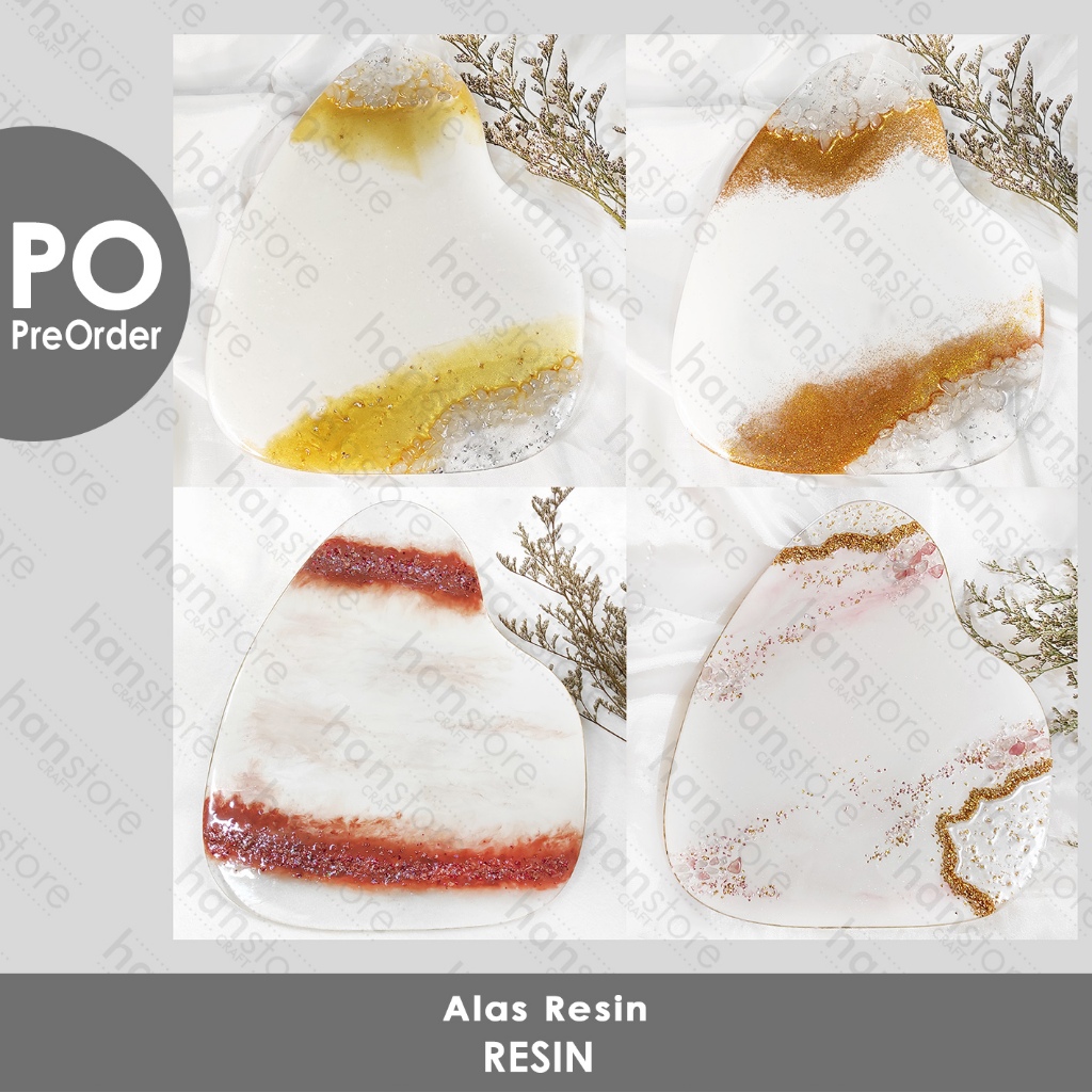 Jual PO 22.5 / 25 / 26 cm Clear White Pink Brown Gold mix stone ...