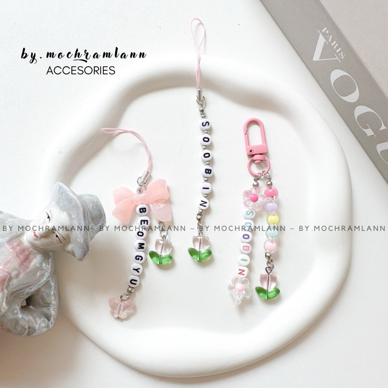 Jual Strap Phone Edisi Flower Tulips Pink / Gantungan Case Hp Aesthetic ...