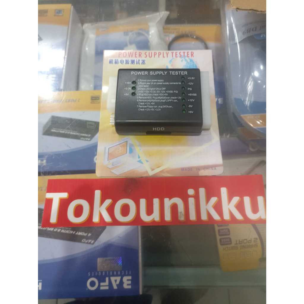 Jual Power Supply PSU Tester Checker LED 2024Pin ATX SATA PC | Shopee ...