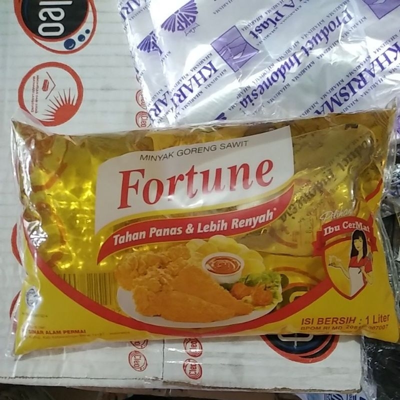 Jual fortune 1 liter dan 800ml minyak goreng sabrina 900ml | Shopee ...