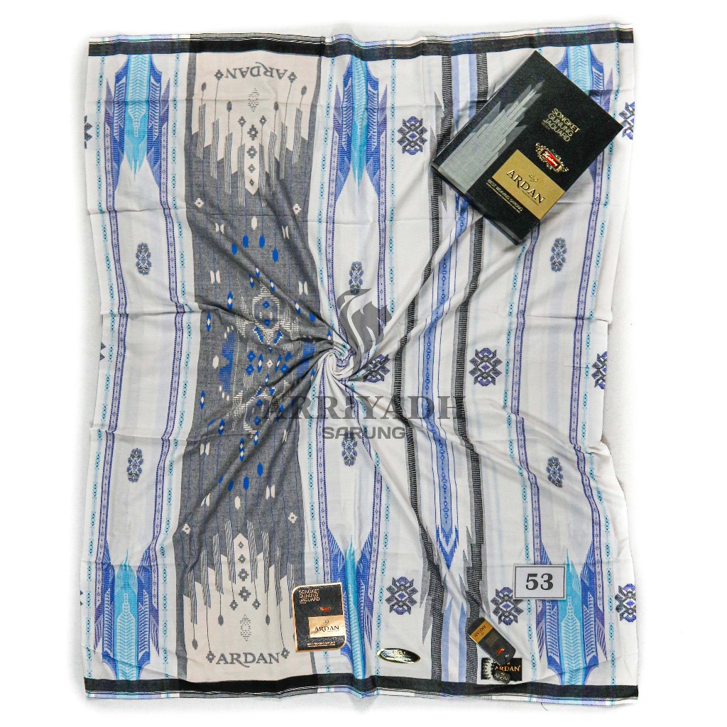 Jual Sarung Ardan Motif SGJ Songket Gunung Jaquard Putih Hitam Warna ...