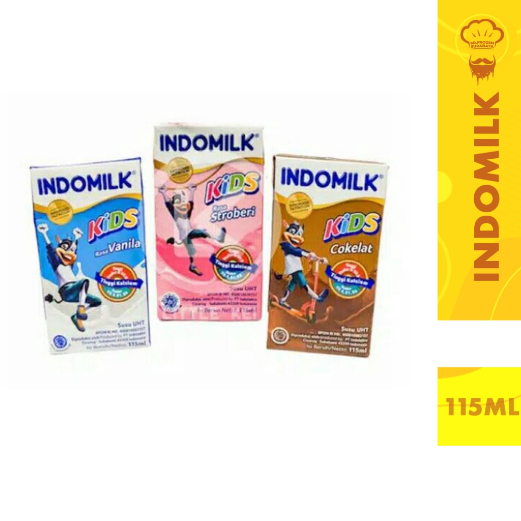 Jual [JATIM] Susu UHT Indomilk Kids 115 ml rasa Coklat / Strawberry / Vanilla | Shopee Indonesia
